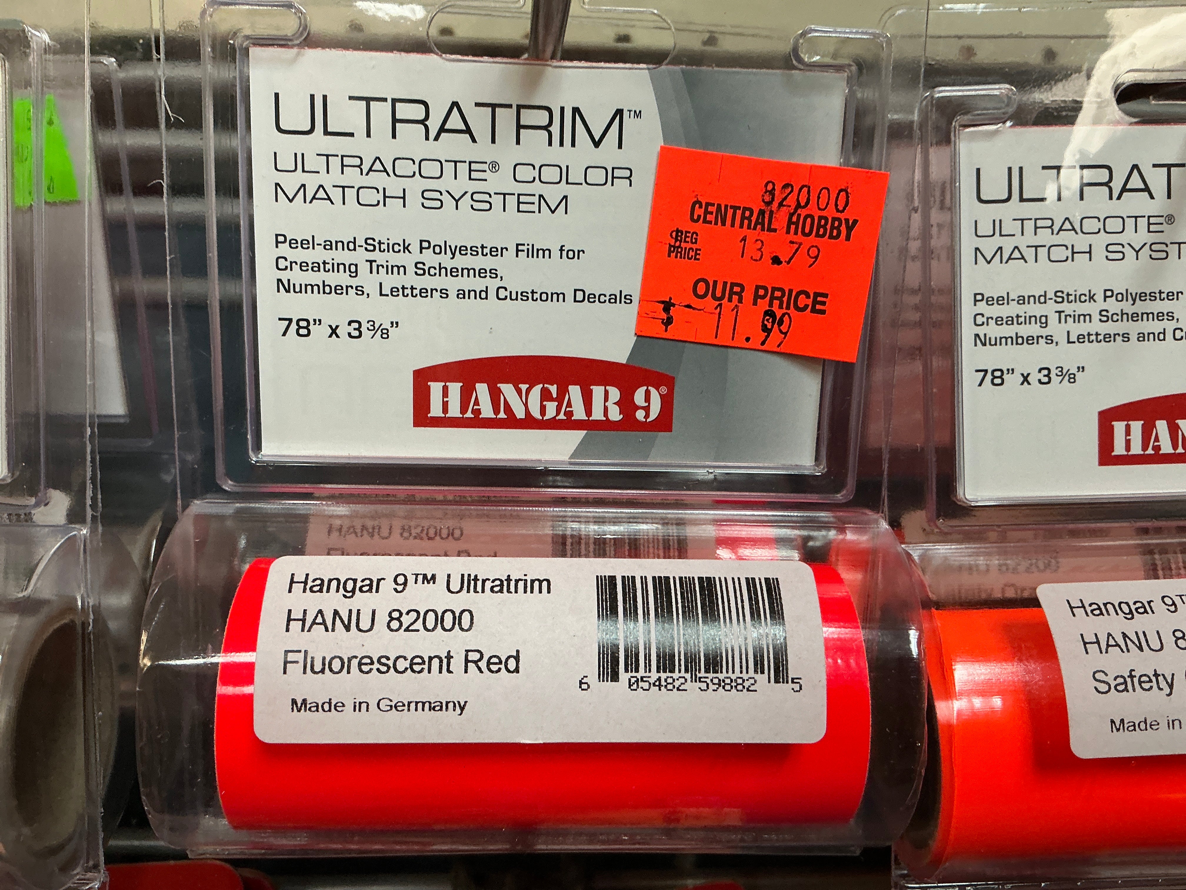 ULTRACOTE ULTRA TRIM FLOURESCENT RED – Central Hobbies