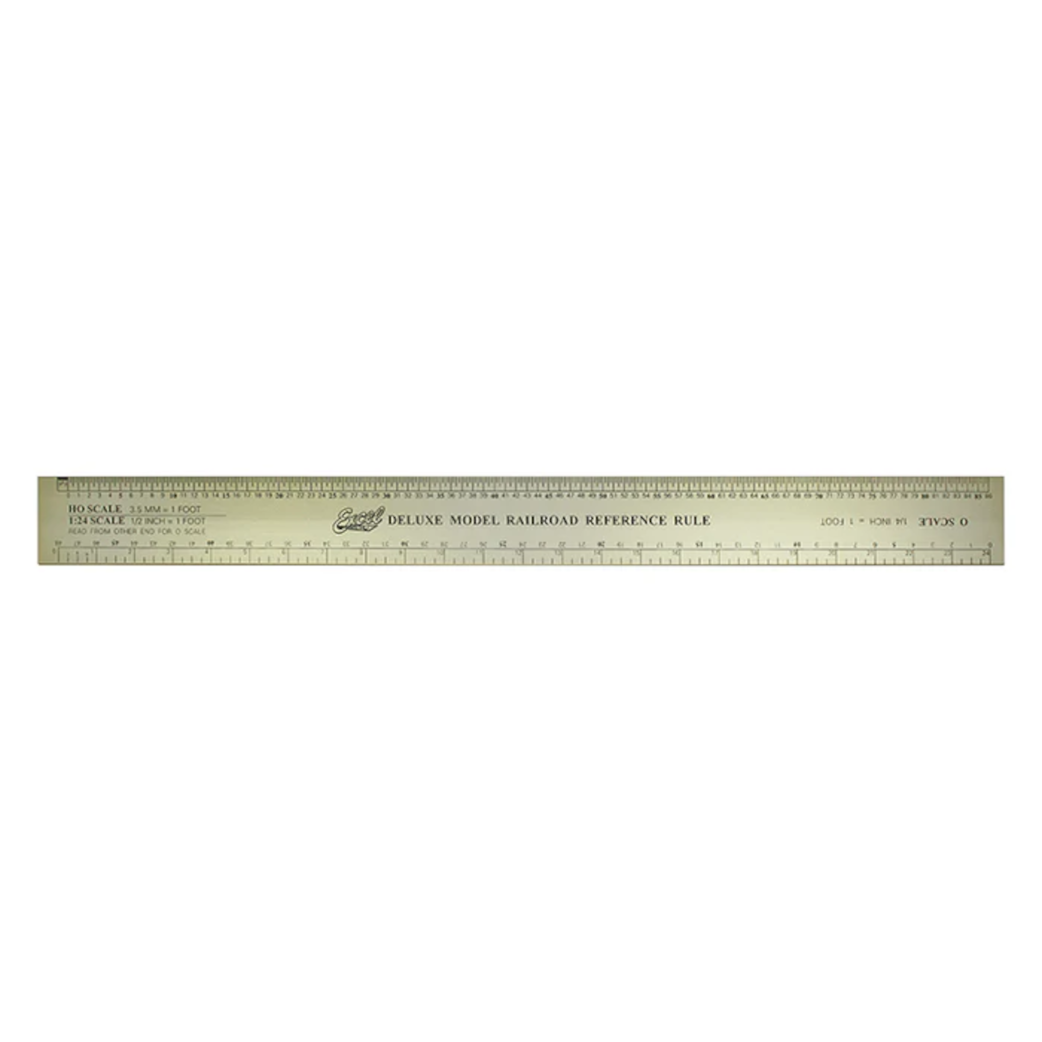 EXCEL DELUXE MODEL RAILROAD RULER O, HO, O, N, 1/24 – Central Hobbies