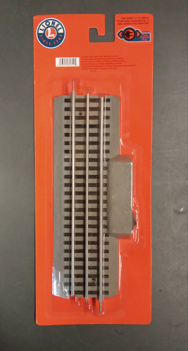 LIONEL FASTRACK PLUG EPANDED PLAY POWER BLOCK – Central Hobbies