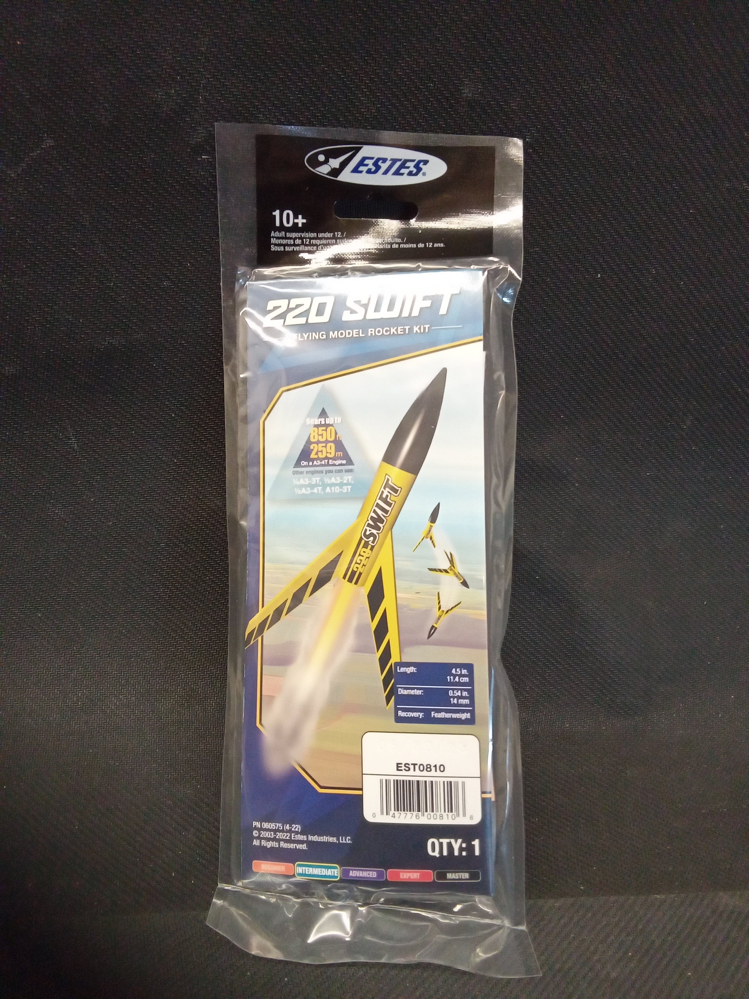 ESTES 220 SWIFT MINI ROCKET KIT – Central Hobbies