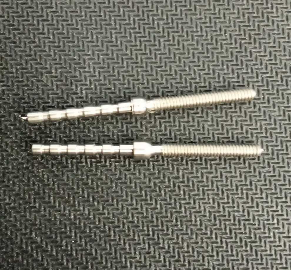 CENTRAL HOBBIES 4-40 TITANIUM THREADED ENDS FOR THE 36" x 3/16" CABON ...