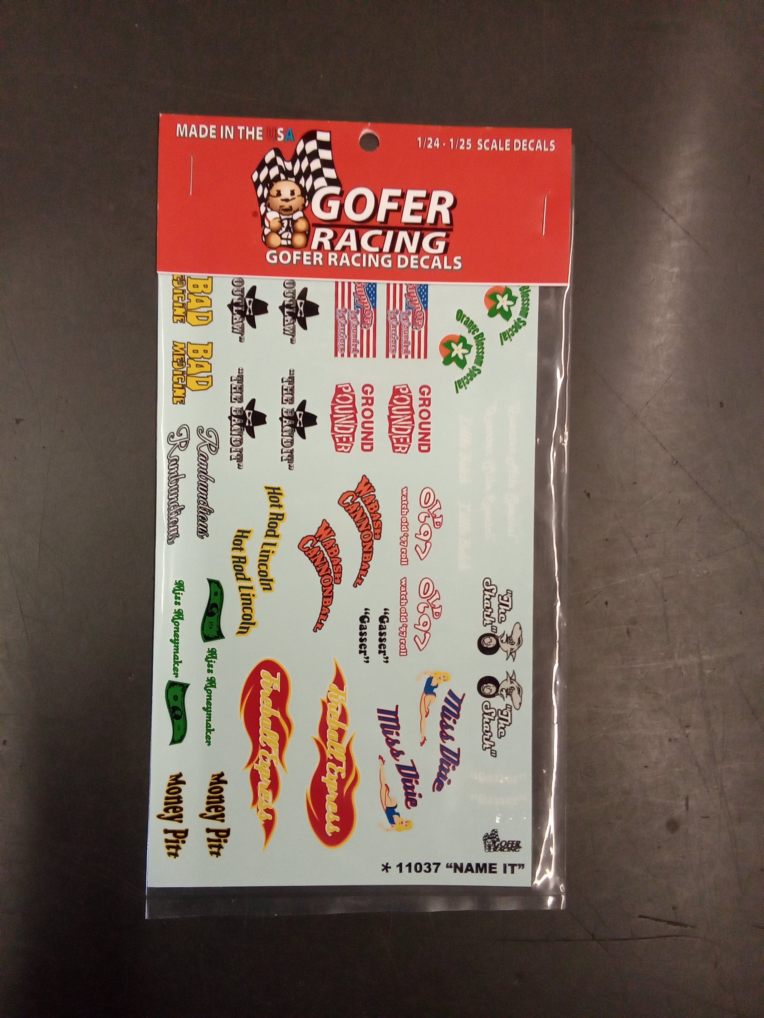 GOFER RACING NAME IT DECAL – Central Hobbies
